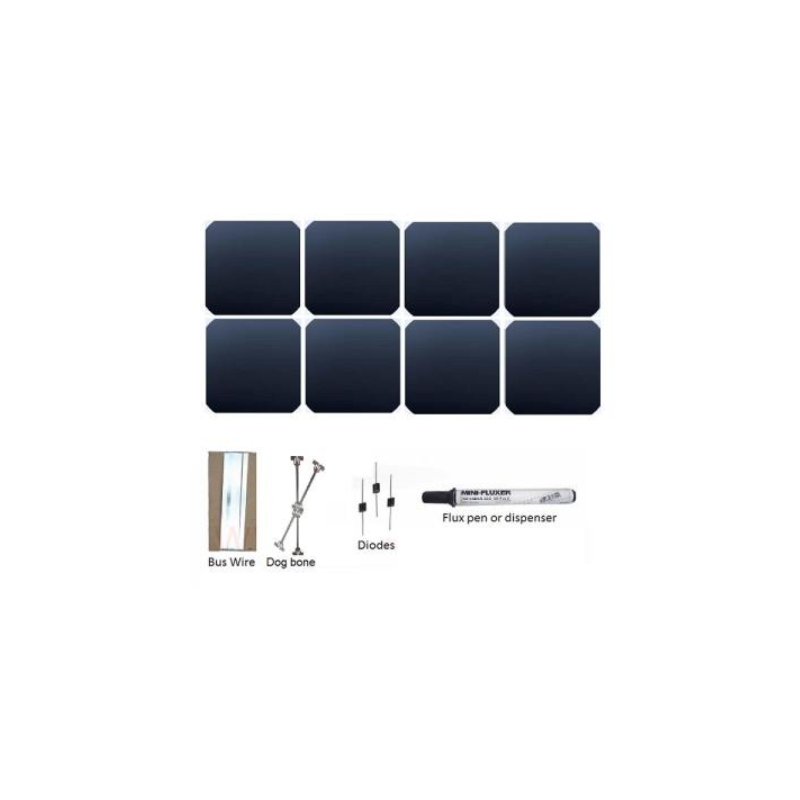 75Wp Photovoltaic Kit with 20 SunPower Flexible Solar Cells Mr Watt